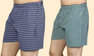 ZOBOY Checkered Men Boxer - Buy ZOBOY Checkered Men Boxer Online at ...