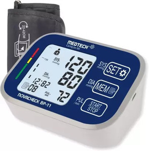 Medtech BP MACHINE NOVACHECK BP-11 Bp Monitor (White, Blue) Bp Monitor ...