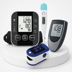 Balson Fully Automatic BP Monitor with Talking Intelligence, Glucometer ...
