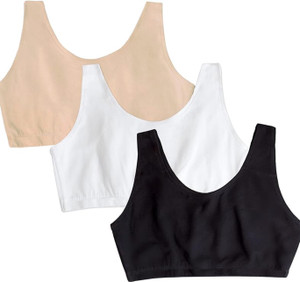 BRAAFEE (B W C ) Girls Beginners Uniform Bra nonPadded Teenager Cotton ...