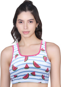 Dchica Regular Broad Strap Bra for Girls Non-Wired Gym Workout Women ...