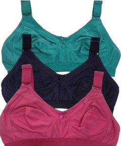 MAYA BEAUTY BLPS-C-CUP-BRA-3PCS Women Full Coverage Non Padded Bra ...