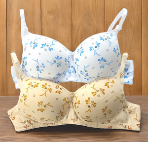 Anamta Pack of2 Padded print bra Women Push-up Lightly Padded Bra - Buy ...