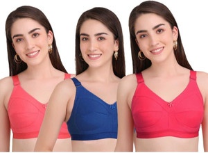 Bella Beauty Non Padded Full Coverage Seamed-Cup T-Shirt Bras Women ...