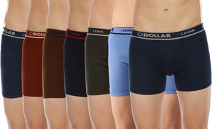 Dollar Men Dollar Lehar Mens Combed Cotton Trunk - Pack of 7 - Actual ...