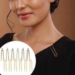 THANU'S CRAFT Sareepins set fancy Sari pin Set Broaches Safety Sadi ...