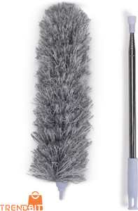 TRENDBIT Microfiber Ceiling Cleaning Brush with Steel Handle Wet and ...