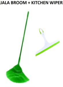QinPin Combo of Long Cobweb Cleaning Diamond Jala Broom and Kitchen ...