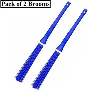 DRIVEMU ENTERPRISES Pack of One Long handle Plastic Broom, Roof & Floor ...