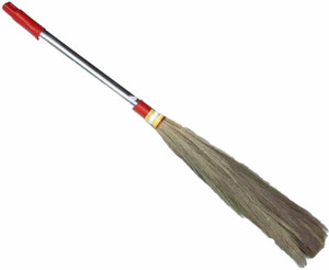 Tiwon Grass Broom/Phool Jhadu (Hard_Floor, Plastic Handle) Grass Dry ...