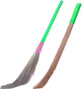 GOLDEN VALLEY Grass, Coconut Fiber Wet and Dry Broom Price in India ...