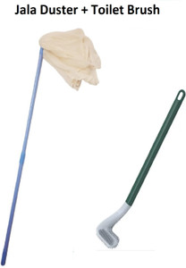 QinPin Combo of Multipurpose Long Cotton Cobweb Jala Duster & Toilet ...