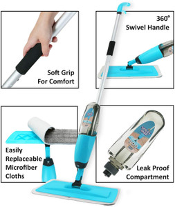 TEZZ Healthy Spray Mop Microfibre Wet and Dry Broom Price in India ...