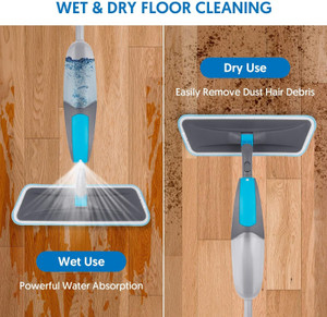 TEZZ Healthy Spray Mop Microfibre Wet and Dry Broom Price in India ...