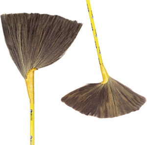 MS Diamond MSD Vietnam Less Dust Grass Broom, Wooden Longhandle Jhadu ...