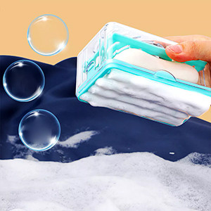 SATSUN ENTERPRISE Soap Dish Laundry Rolling Soap Box Portable Soap Bar ...