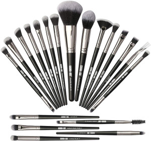 Maange Makeup Brush Set 20 Pcs Make Up Brushes Set Kit (Black Silver ...