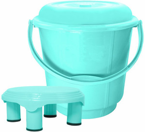 Wonder Plastic Bucket 25 LT With Lid & Patra For Home&Kitchen, 1 Pc, 25 ...