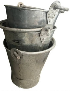 bengal hubs Traditional Iron Bucket Balti 5 L Iron Bucket Price in ...