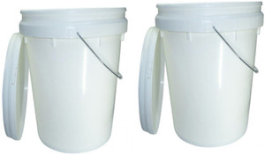 V L POLYMERS Unbreakable Paint Bucket/Balti with cover 10 L Plastic ...