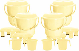 Wonder Plastic Prime Bucket 25 LT With Lid & Patra & Dyna 950ml, 4 Pc ...