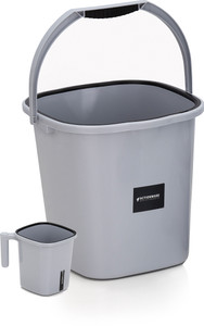 ACTIONWARE Plastic Bathroom Set ,Mug,Bucket,2 Piece Combo 18 L Plastic ...