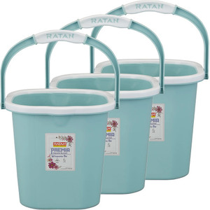 RATAN Premia (pack of 3) 5 L Plastic Bucket Price in India - Buy RATAN ...