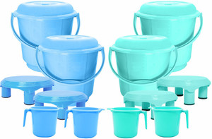 Wonder Plastic Prime Bucket 25 LT With Lid & Patra & Dyna 950ml,4 Pc ...