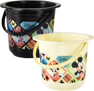 DISNEY ( Pack of 2 ) Check Water Bucket for Bathroom | 16 LTR | Cream ...