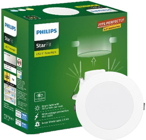 PHILIPS Starfit 7 watt Concealed LED downlighter with 3 inch Cut-Out ...