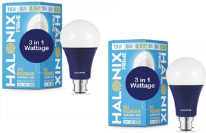 HALONIX 15 W, 8 W, 0.5 W Round B22 LED Bulb Price in India - Buy ...