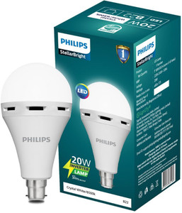 PHILIPS 20W B22 WHITE EMERGENCY LED BULB PACK OF-01 3 hrs Bulb ...