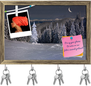 Artzfolio Beautiful Winter Landscape Pinboard & Key Holders Antique ...