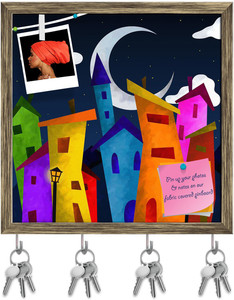 Artzfolio Fantasy Landscape With Colorful Houses At Night Pinboard ...