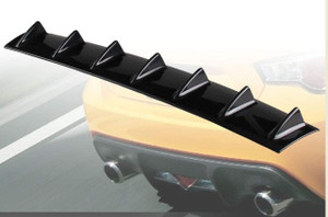 Auto MT Universal Rear-Bumper Diffuser Car Spoiler 7FIN-Shark Wing ...