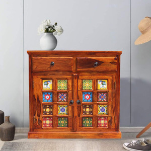 JYOTI ART AND CRAFT JAC-SB-2053 Solid Wood Free Standing Sideboard ...