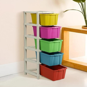 Teaser Multicolor Drawer 11 Plastic Free Standing Chest of Drawers ...