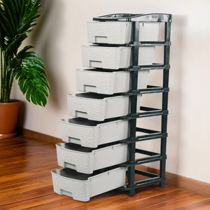 KUBER INDUSTRIES 7-Layer & 57 Ltr Modular Drawer Storage Organizer ...