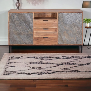 kraft bazaar Solid Wood Free Standing Sideboard Price in India - Buy ...