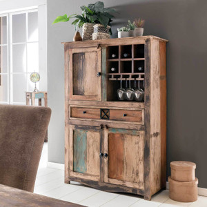 HIGHBOARD House of furniture Solid Wood Free Standing Cabinet Price in ...