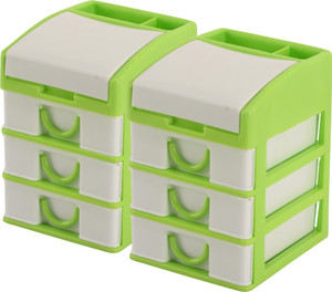 KUBER INDUSTRIES Pack of 2 Beauty Products 4-Layer Storage Organizer ...