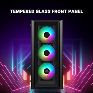 Ant Esports ICE-170TG Mid-Tower Cabinet with USB 2.0 and USB 3.0 Ports ...