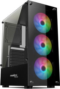 Frontech XYLO Gaming Computer Case with 2-USB 1.1|HD Audio & Tempered ...