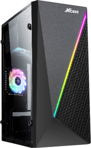 Xcess Hutch Mini ATX Gaming Computer Case with RGB Fans & Tempered ...