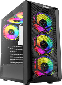 Xcess LEO IXC7103 ATX/M-ATX/ITX Gaming PC Case with 3X RGB Fans FULL ...