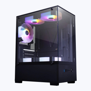 ZEBRONICS ICEBERG RGB WITH 5 FAN GAMING ATX MID TOWER Cabinet with USB ...
