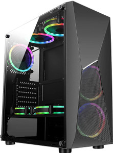 COCONUT X4 Mid Tower Cabinet with USB 2.0 and USB 3.0 Ports Compatible ...