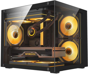 Plutofy NOVA1 | MATX, ITX | Compact Cube Cabinet with 3 Pre-installed ...