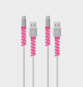 ZENIFY 4 Pieces Mobile Charging Cable Wire & Earphones Protector saver ...