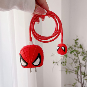 JAZX Spider Man Type C Adapter for 18W-20W Charger Cover, 3D Cartoon ...